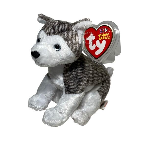 Ty | Toys | Ty Beanie Baby Mukluk The Husky Dog White Eyes Version 55 ...